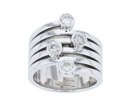 Kristopher Mark "The Kimberly" Right Hand Diamond Bezel Ring